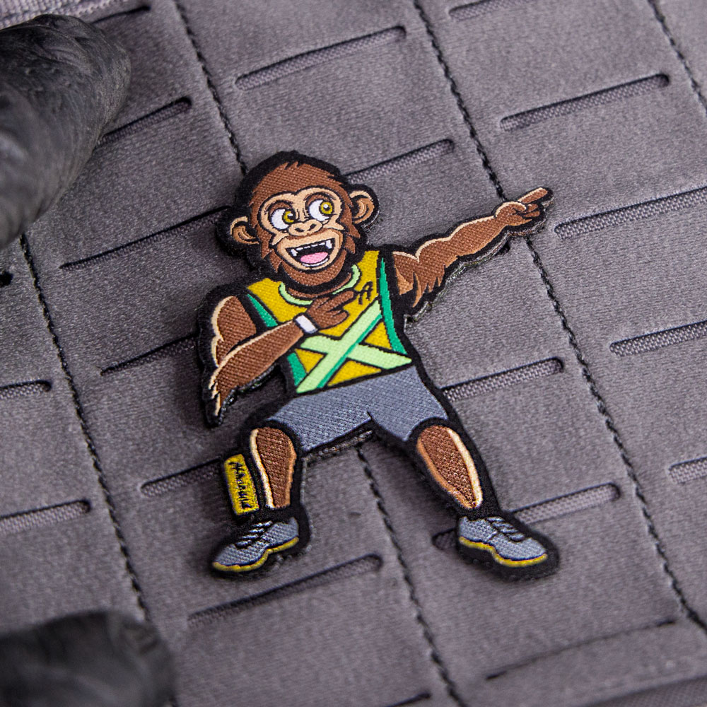 Leichtathleten Patch | Mega Textil Klett-Patch | Affenhand®